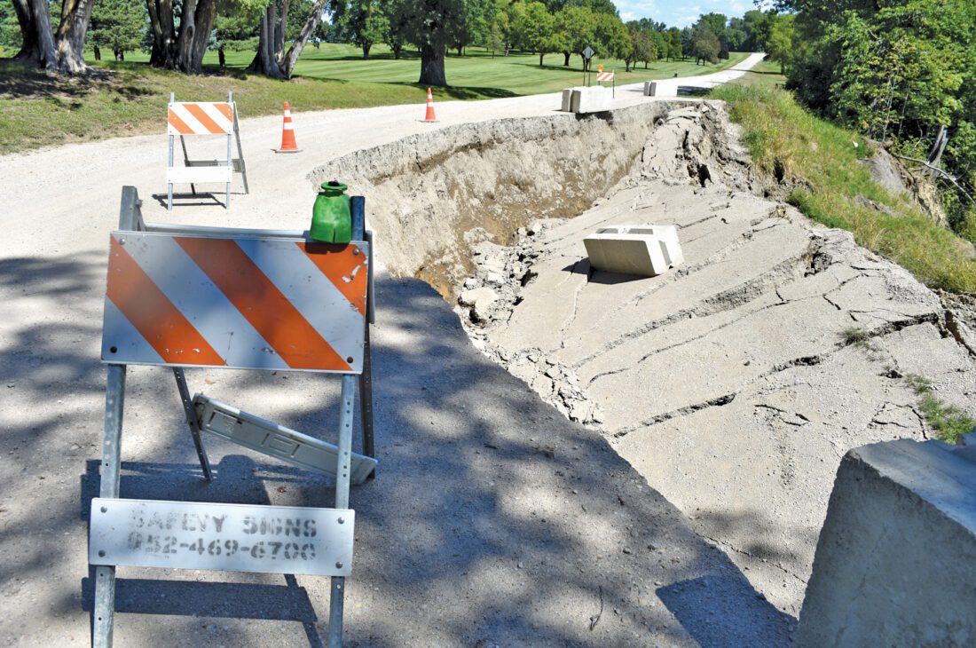 Golf course road collapses – again | News, Sports, Jobs - Faribault ...